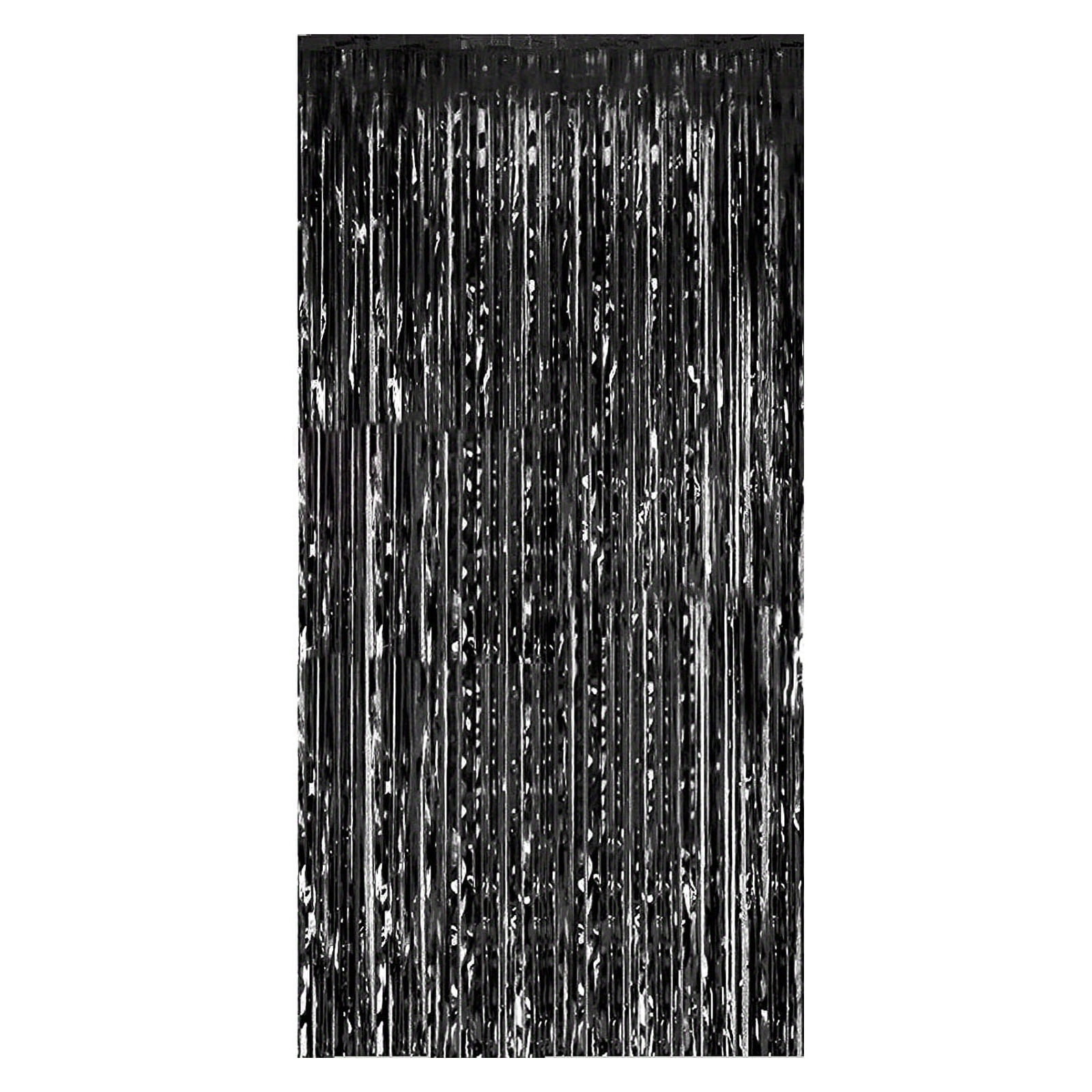 Aluminum Foil Curtain for Party Backdrop and Event Decoration Metallic ...