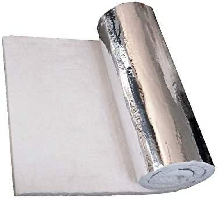 Aluminum Foil Faced Ceramic Blanket, (2400F 8#) (1" X 24" x 6.20 ...