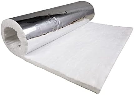 Aluminum Foil Faced Ceramic Fiber Flame Guard - " x 24" x 36" - 2400F 8 ...