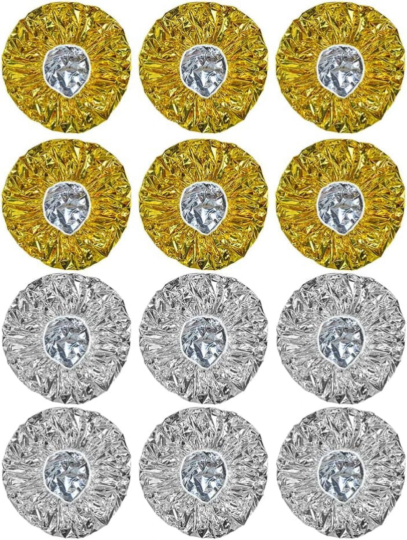 Aluminum Foil Hair Hat Hot Oil Hair Treatment Cap Foil Hair Cap 12Pcs ...