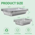 Aluminum Foil Pans 20 Pack - 9x13 & 21x13 Disposable Full Size Large ...