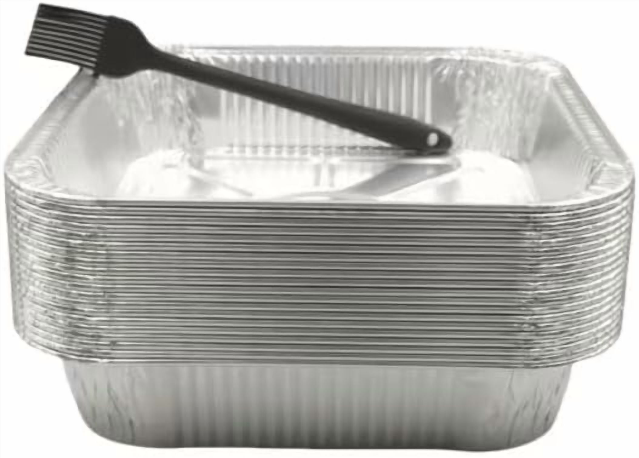 Aluminum Foil Pans, 20 Pack Heavy Duty Baking Trays for Roasting and ...