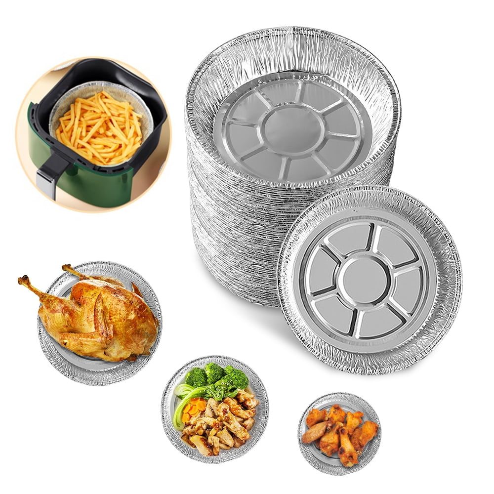 Aluminum Foil Pans,6 Inch Pie Pans Round Tin Pie 20pcs Plates Round Air ...