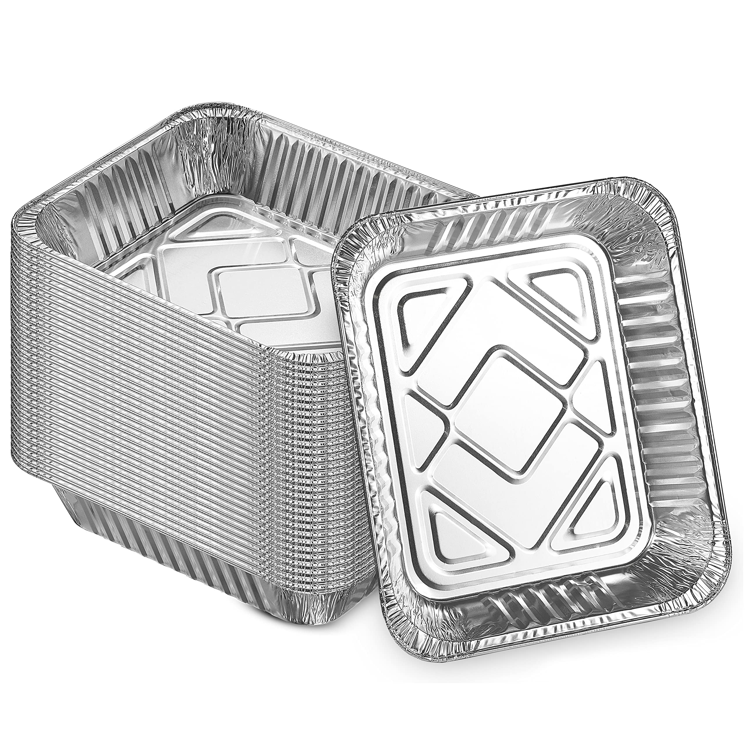 Aluminum Foil Pans Half Size Roasting Chafing Pan | Bulk 30 Pack of ...