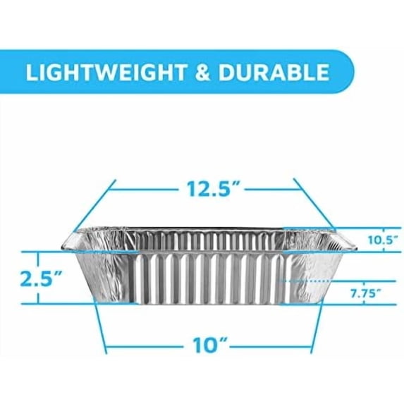 Aluminum Foil Pans Half Size Roasting Chafing Pan | Bulk 30 Pack of ...