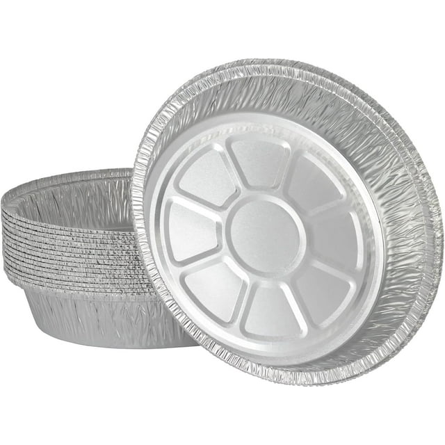 Aluminum Foil Pie Pans, Oven & Freezer Safe Containers with Angled ...
