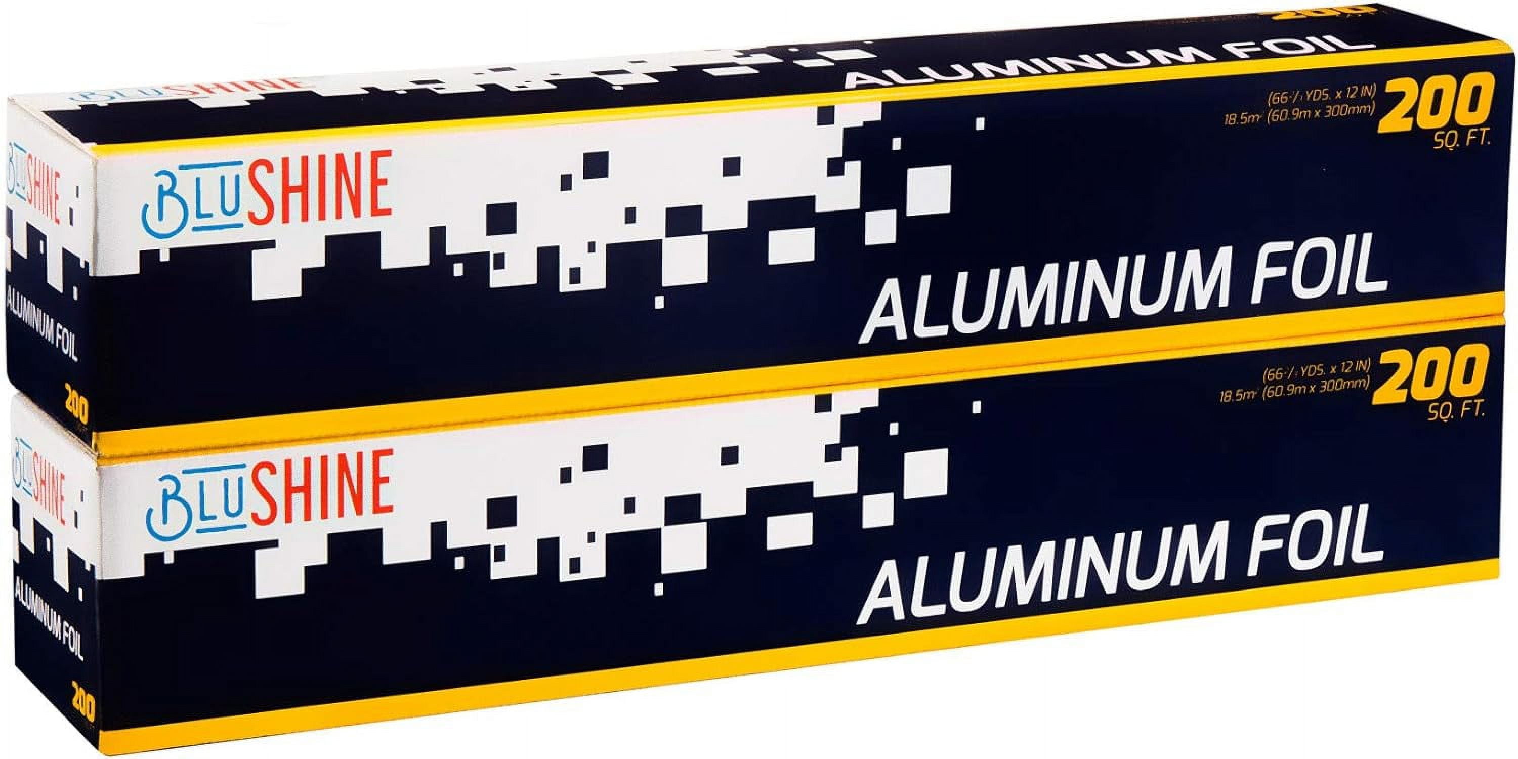 Aluminum Foil Sheets Set of 2 - Thick 12 Inch, 200 Sq Ft Roll for ...