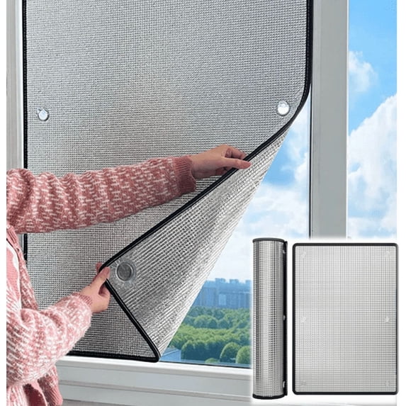 Aluminum Foil Window Film - Heat Blocking & UV Protection Reflective ...