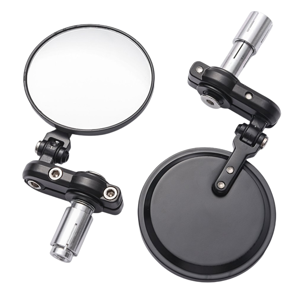 Aluminum Foldable Round Mirror Handle End Side Mirrors Adjustable ...