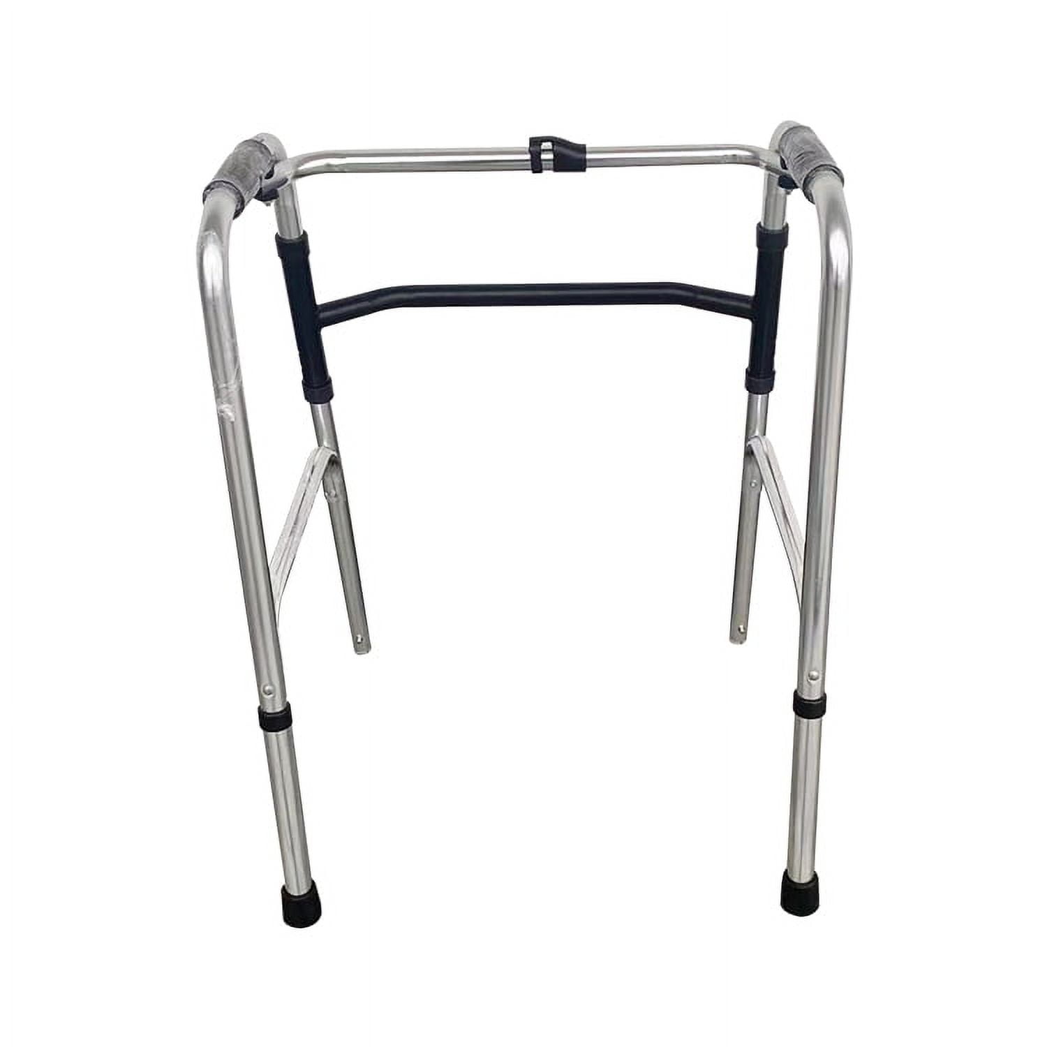 Aluminum Folding Adjustable Stand Up Walker With 2 Wheels and Handles ...