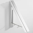 Aluminum Folding Clothes Hanger Wall Mounted Retractable Clothes Rack ...