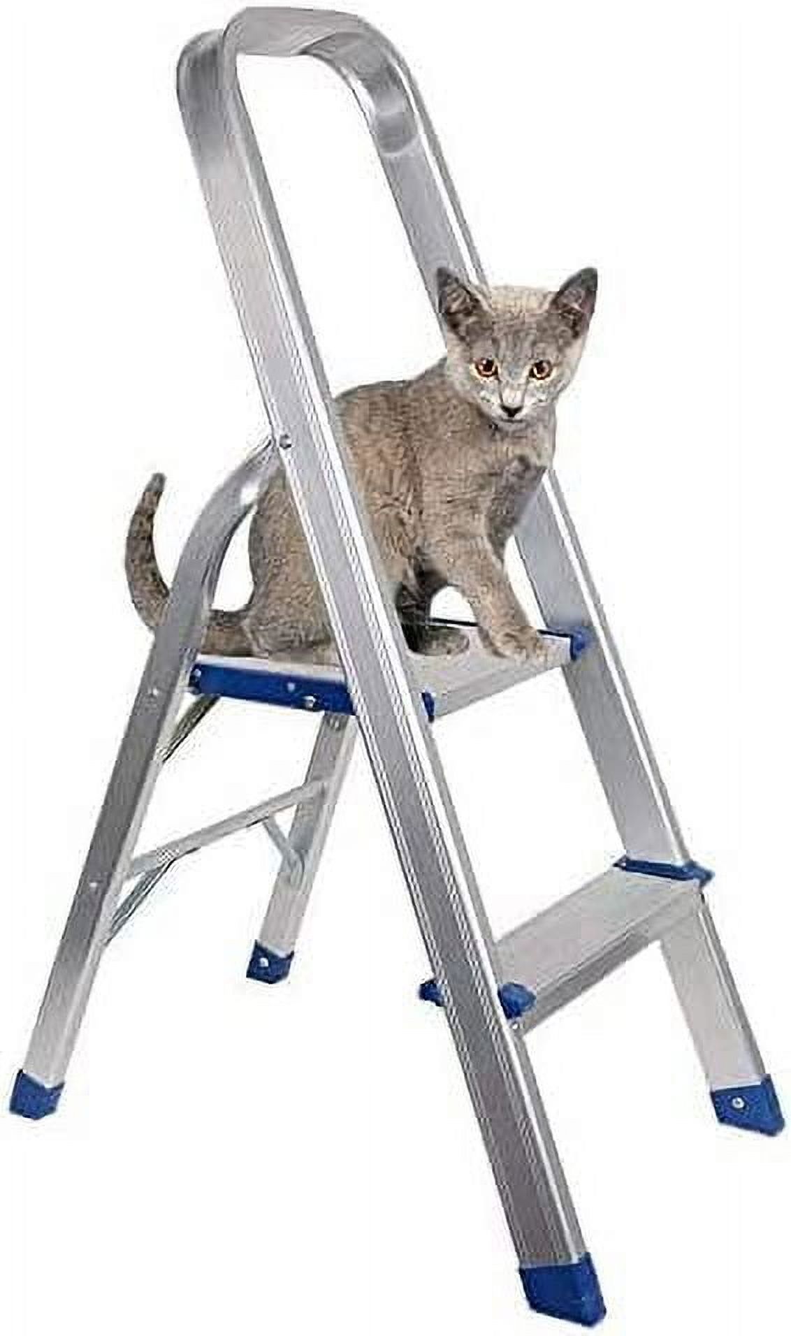 Aluminum Folding Step Stool 2 Step Ladder Thin Frame for Adults 250 ...