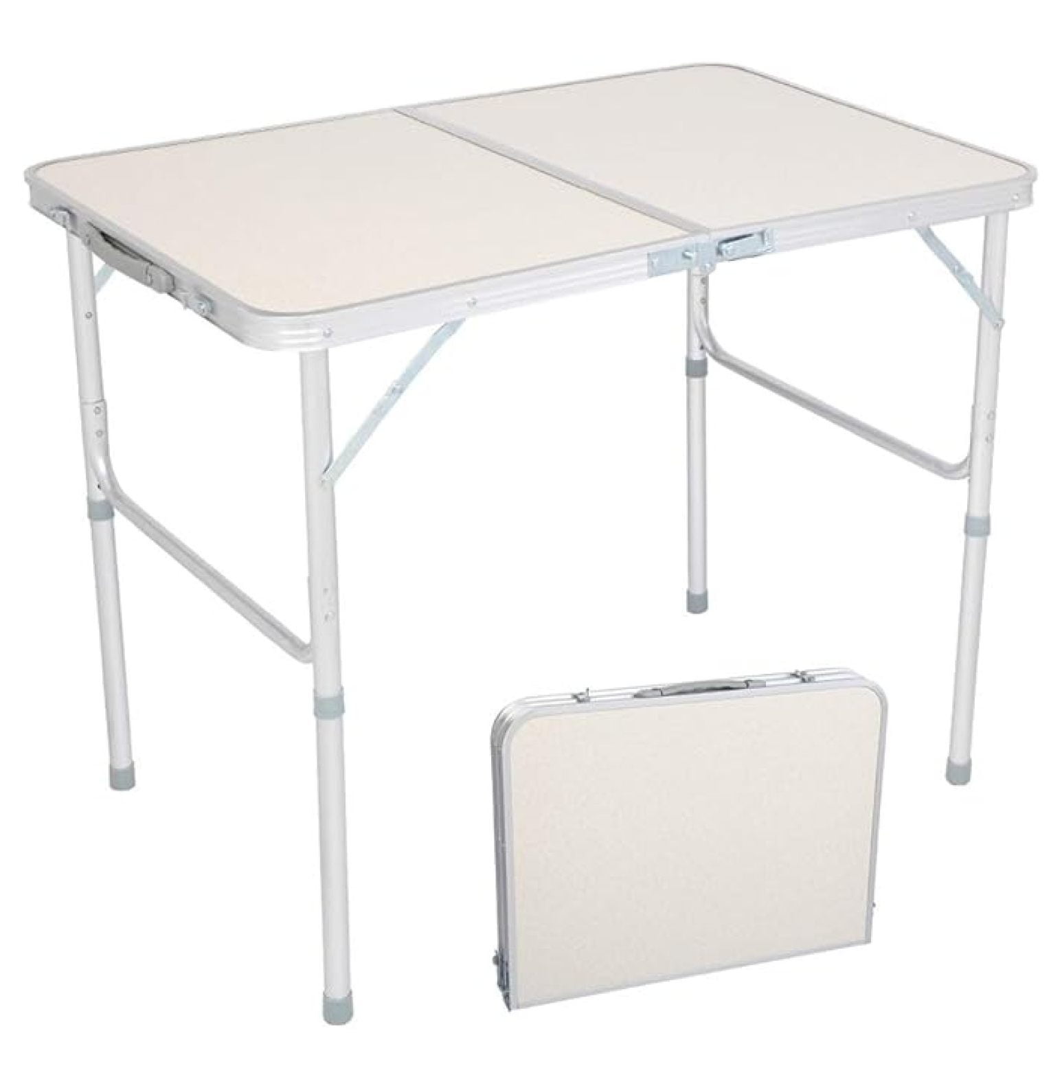 Aluminum Folding Table, Portable Camping Table 3 Foot Lightweight ...