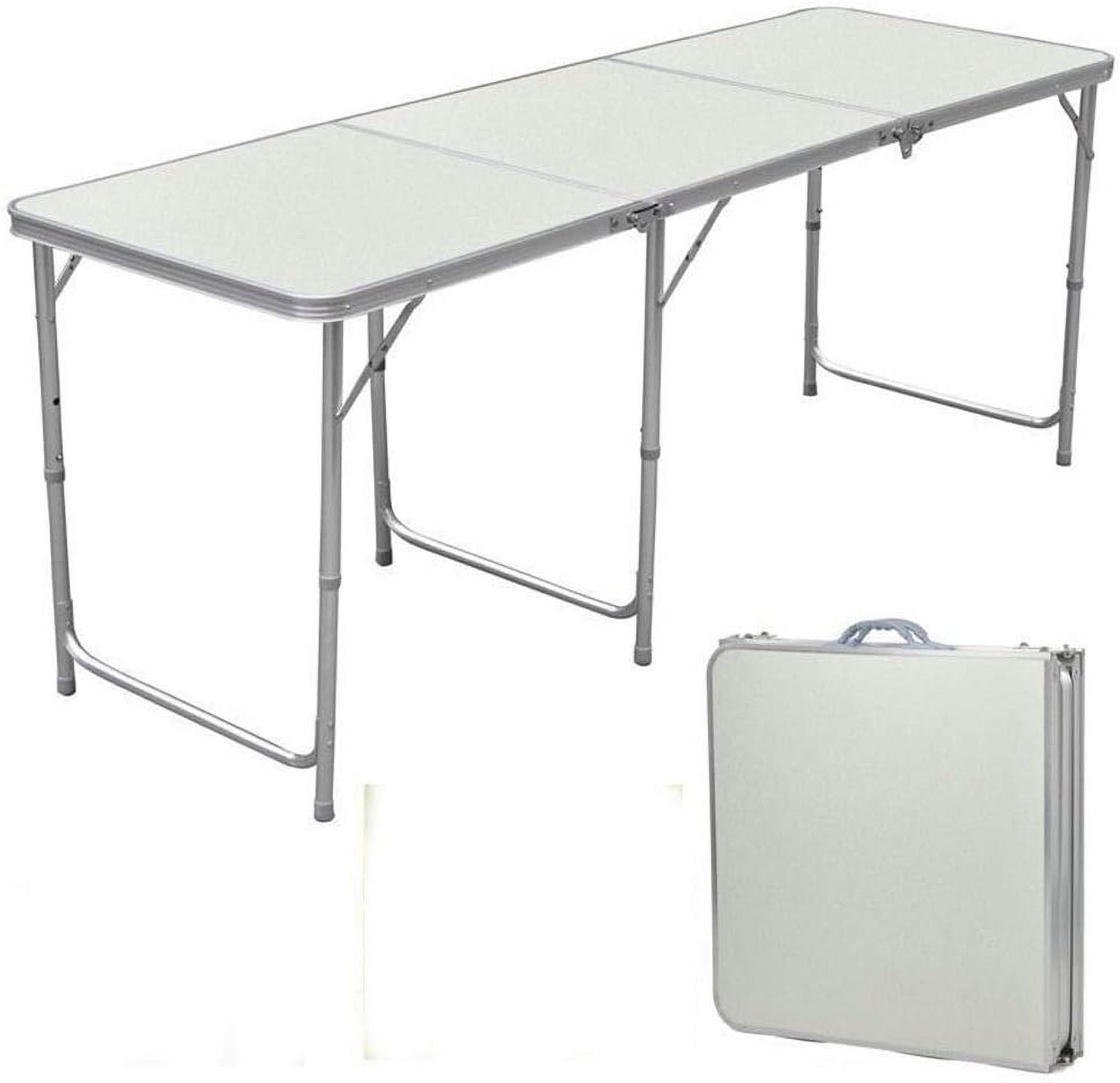 Aluminum Folding Table, Portable Camping Table 6 Foot Lightweight ...