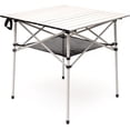 Aluminum Folding Table for Camping, Lightweight Roll Up Top, Portable ...