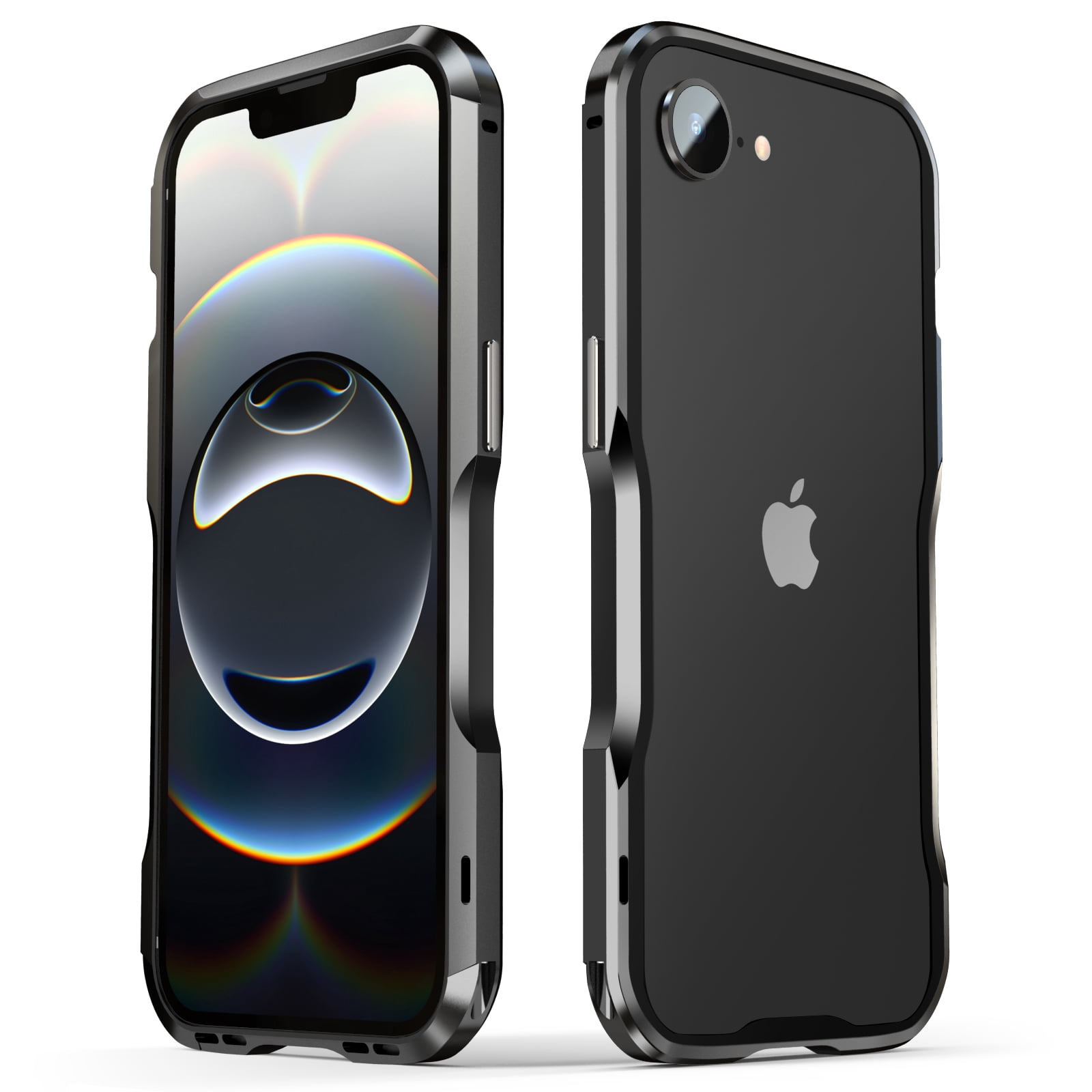 Aluminum Frame Metal Bumper Frame Slim Hard Case Cover for iPhone 16e ...