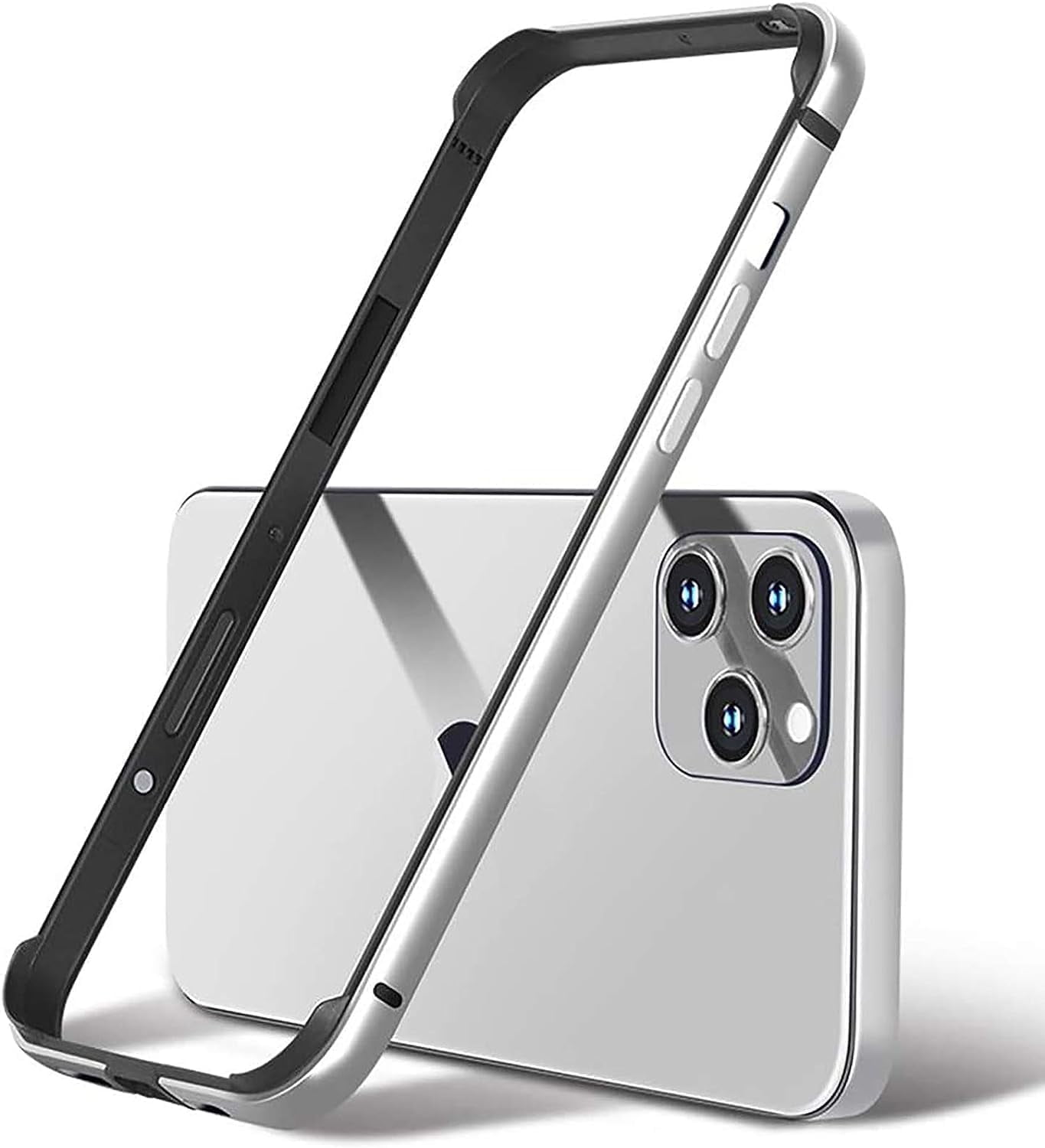 Aluminum Frame Metal Bumper Frame Slim Hard Case Cover for iPhone15 Pro ...