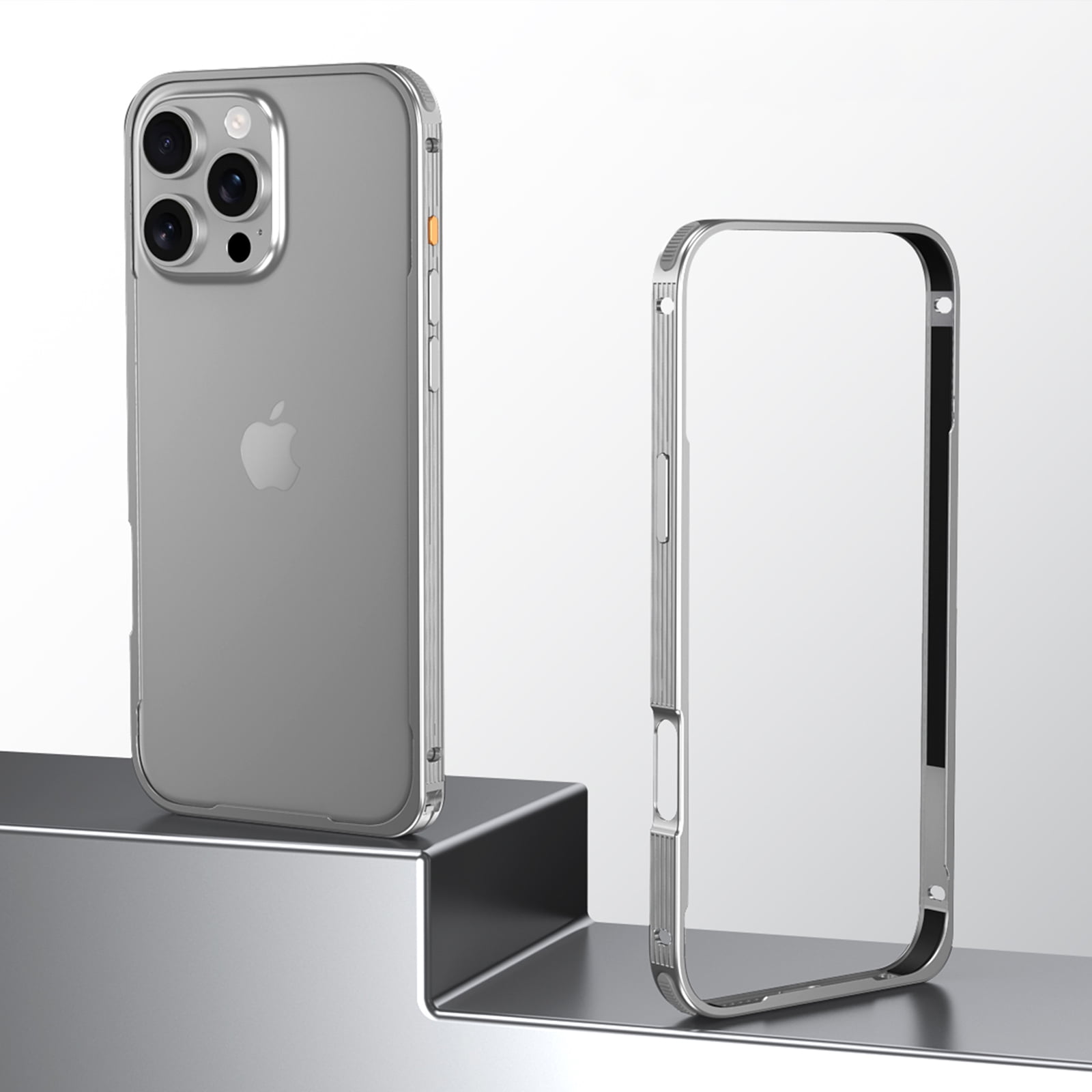 Aluminum Frame Metal Bumper Frame Slim Hard Case Cover for iPhone 16e ...