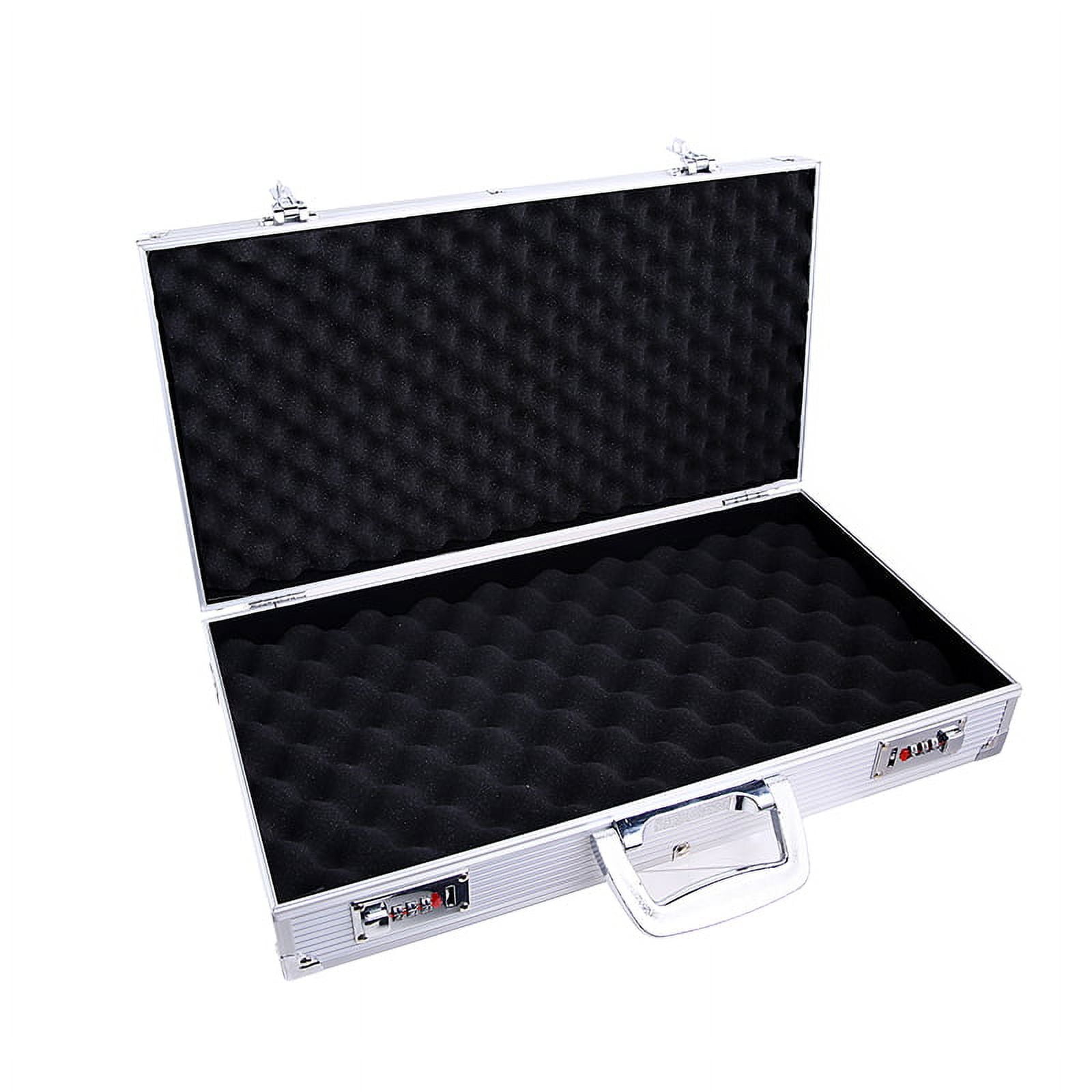Aluminum Framed Locking Gun Case Pistol HandGun Lock Box Hard Storage ...