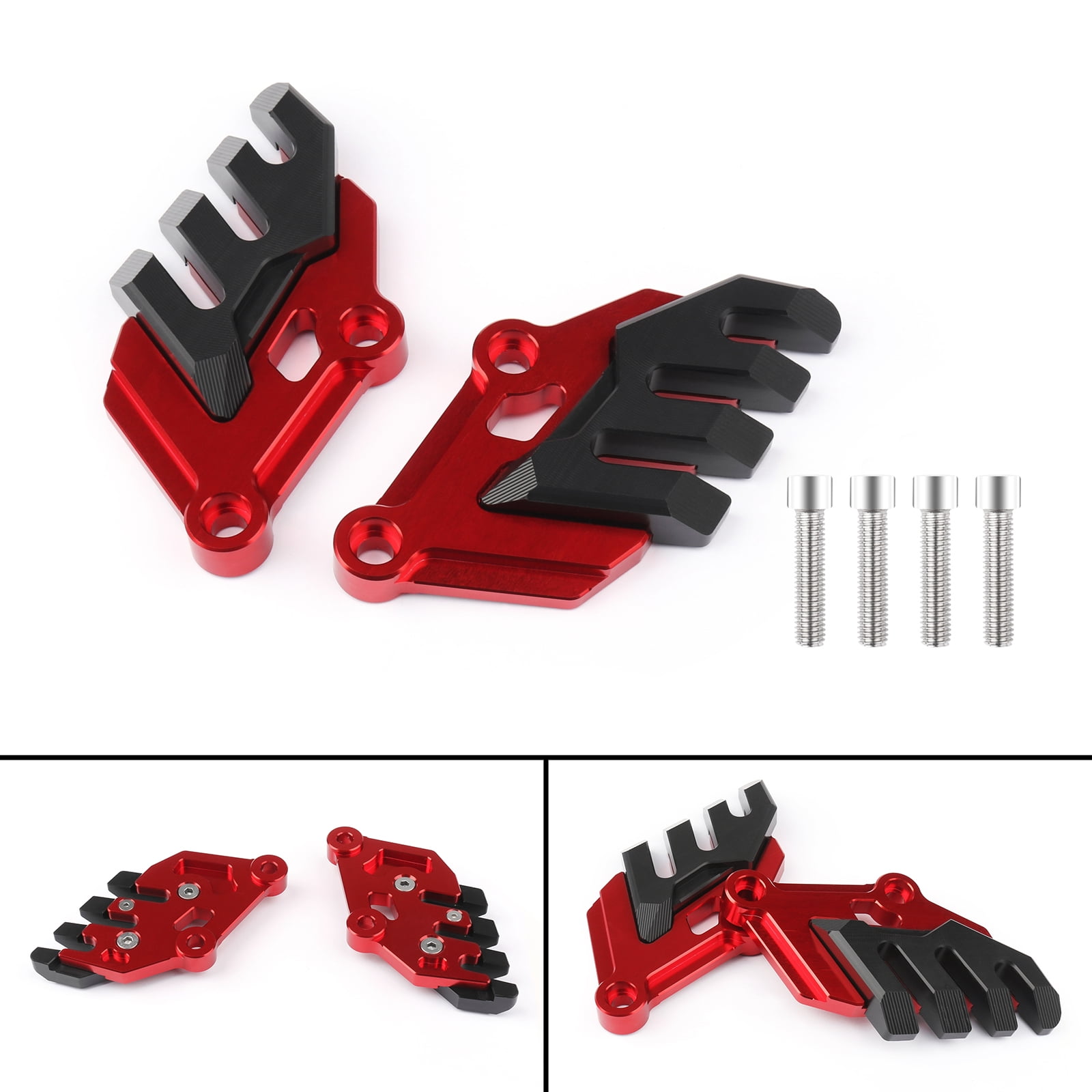 Aluminum Front Red Brake Caliper Guard Fit for Kawsaki Z900 ZR900 2017 ...