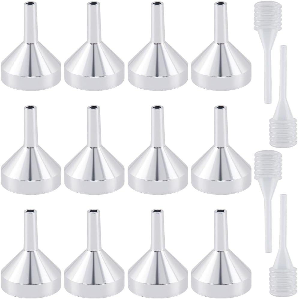 Aluminum Funnels Hoppers with Plastic Spring Trasfer Pipettes White 16. ...