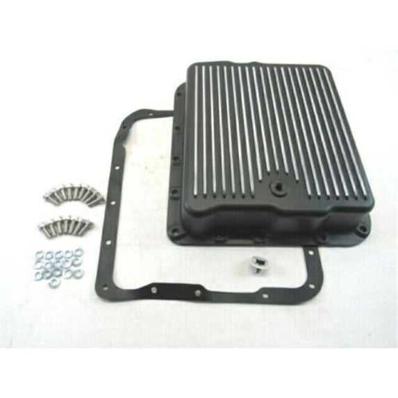 Aluminum GM Turbo 700R4 & 4L60 Finned Transmission Pan, Black - Walmart.com
