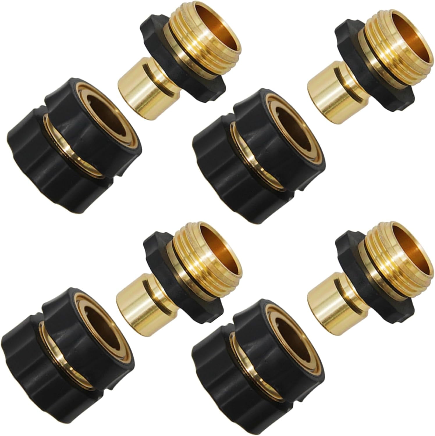 Aluminum Garden Hose Fitting Quick Connector, Water Hose Connector Male ...