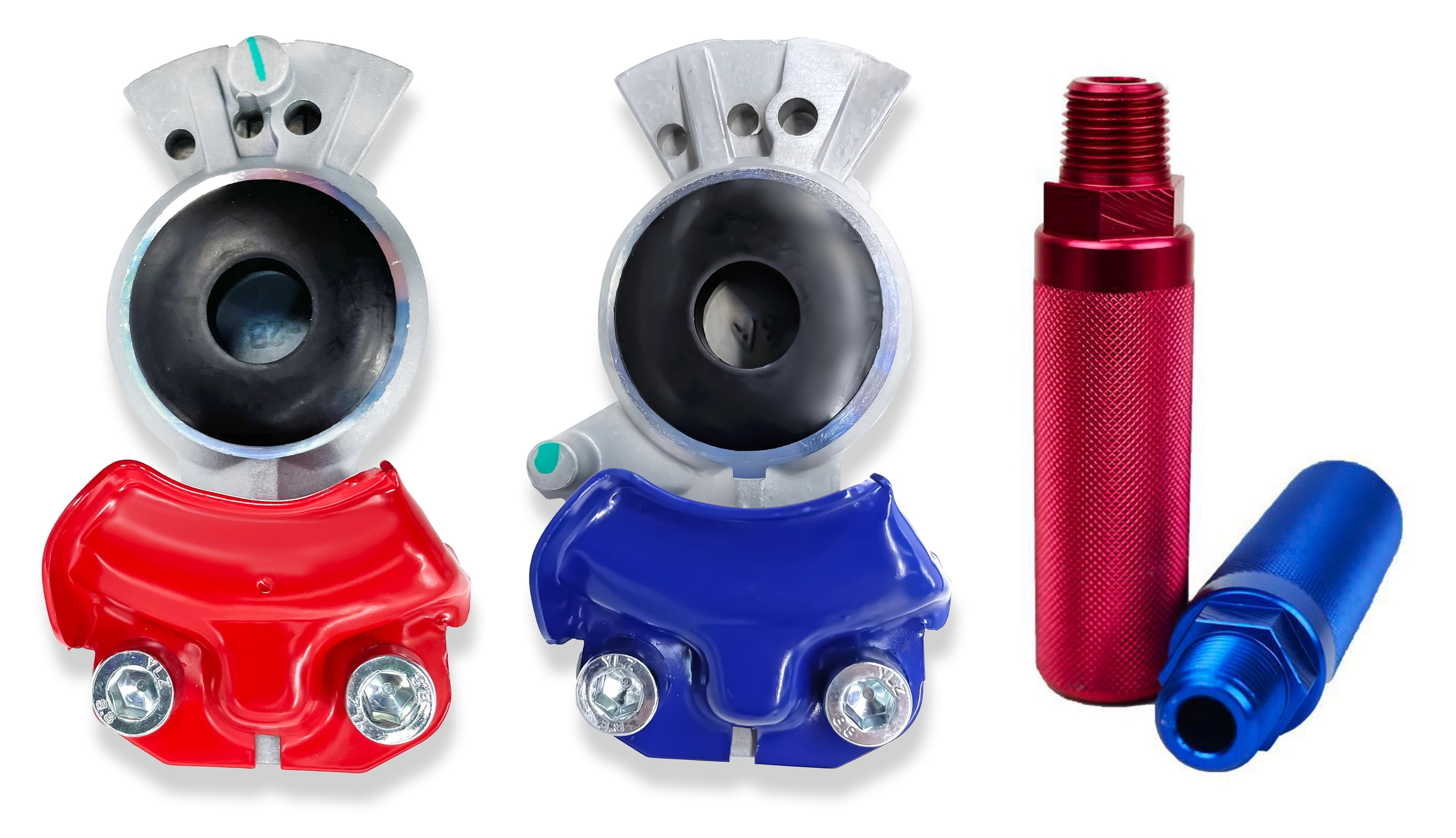 Aluminum Glad Hand Handles Grip - One Blue & One Red Set 12600 Gladhand ...