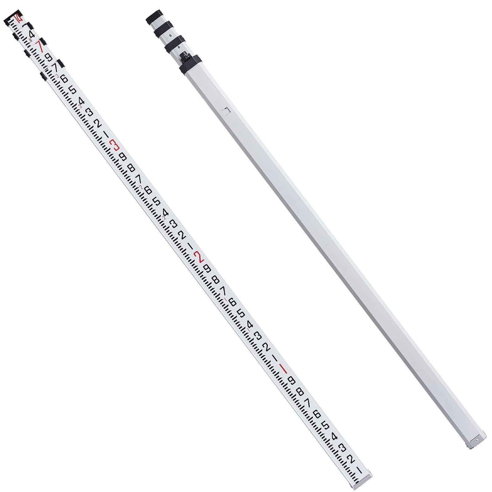 Aluminum Grade Rod, 14-Feet/10ths 6 Sections Telescopic Measuring Rod ...