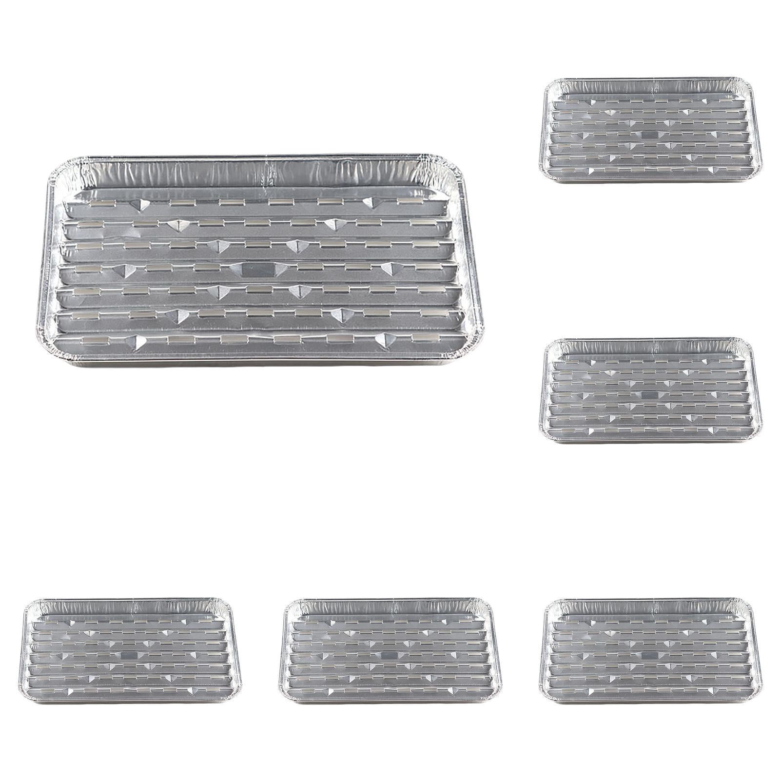 Aluminum Grill Pans,Broiler Pans for Oven, Disposable Aluminum Grill ...