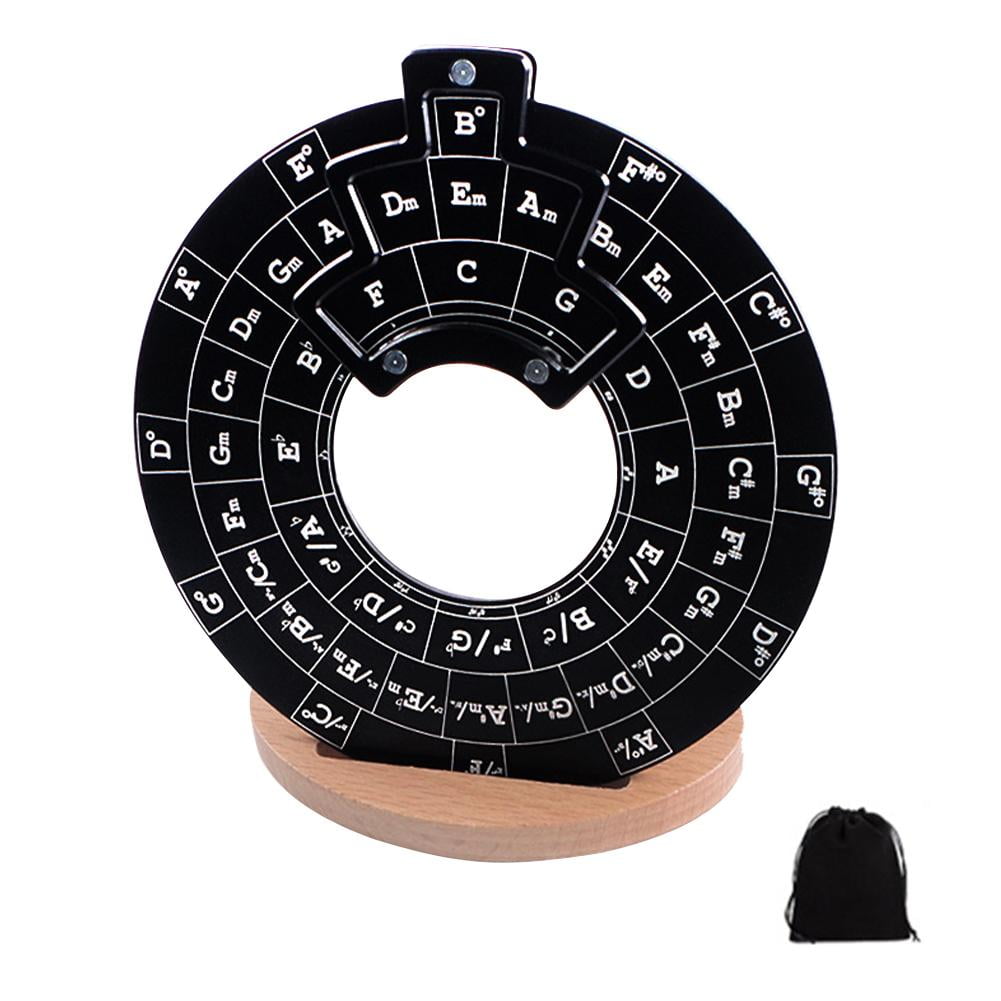 Aluminum Guitar Chord Wheel - Circle of Fifths - Music Theory Decoder ...