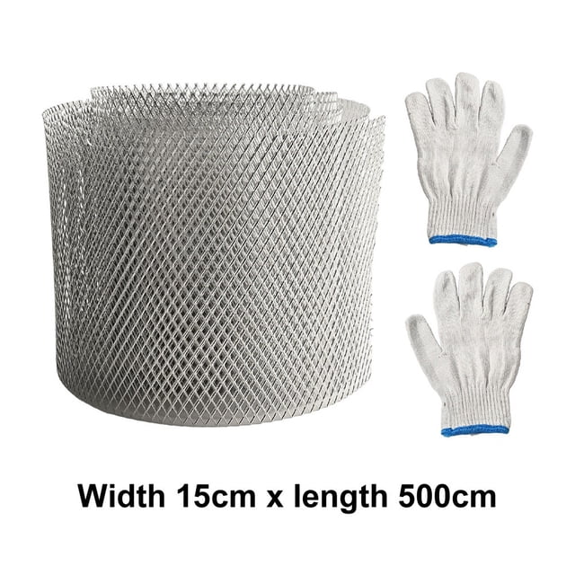 Aluminum Gutter Protection Net Anti-Leaf Net Cover Gutter Filter Guard ...