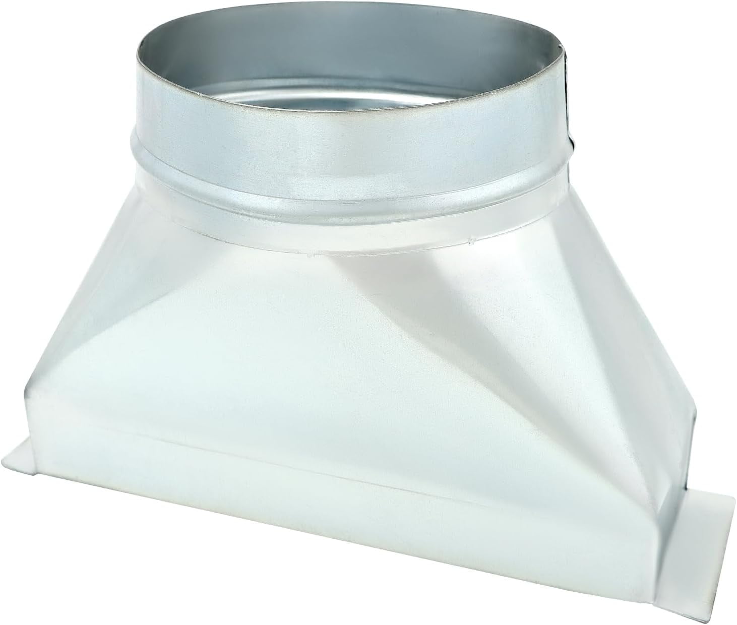 Aluminum HVAC Duct Pipe Transition Fitting, 3-1/4" x 10" x 6 ...