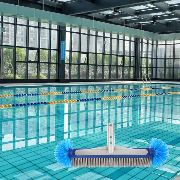 Aluminum Handle Swimming Pool Brush Head With Corner Cleaning Brush ...