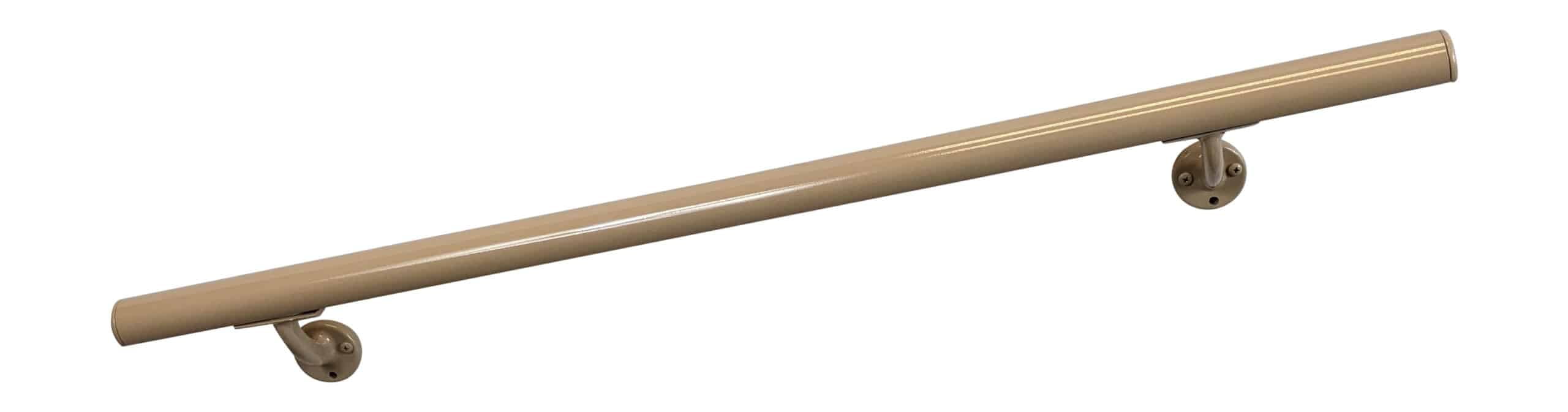 Aluminum Handrail Direct DHR 12' Handrail Section with Mounts - Clay ...
