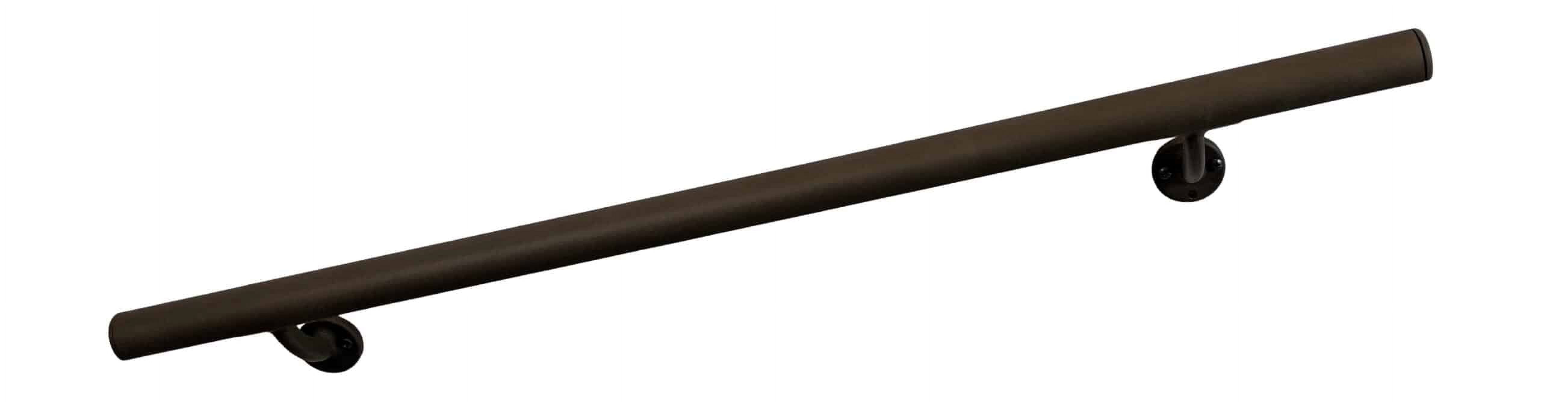 Aluminum Handrail Direct DHR 4' Handrail Section with Mounts - Bronze ...
