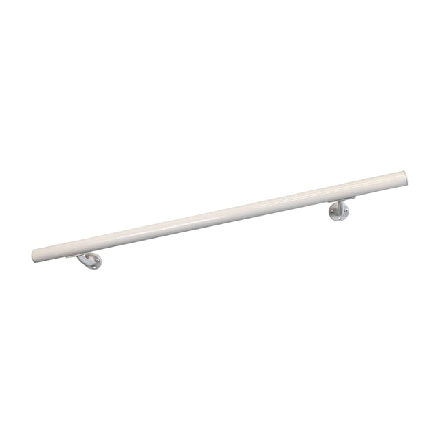 Aluminum Handrail Direct DHR 5' Handrail Section with Mounts - White ...