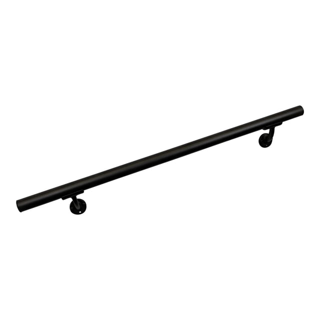 Aluminum Handrail Direct OHR Handrail Section with Mounts (10' Length ...