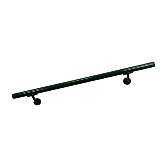 Aluminum Handrail Direct OHR Handrail Section with Mounts (7' Length,Evergreen) USA Made ...