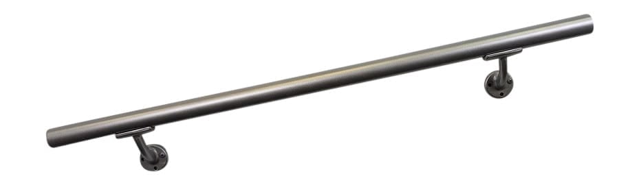 Aluminum Handrail Direct OHR Handrail Section with Mounts (8' Length ...