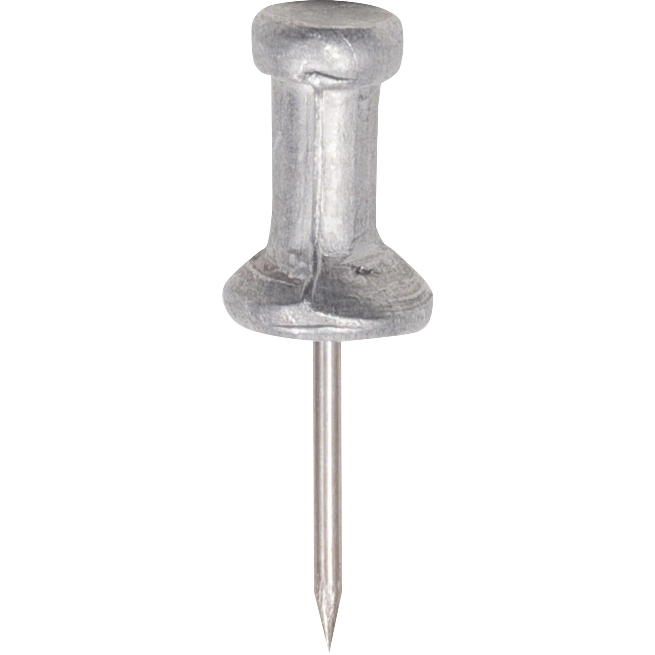 Aluminum Head Push Pins, Aluminum, Silver, 1/2", 100/box | Bundle of 5 ...