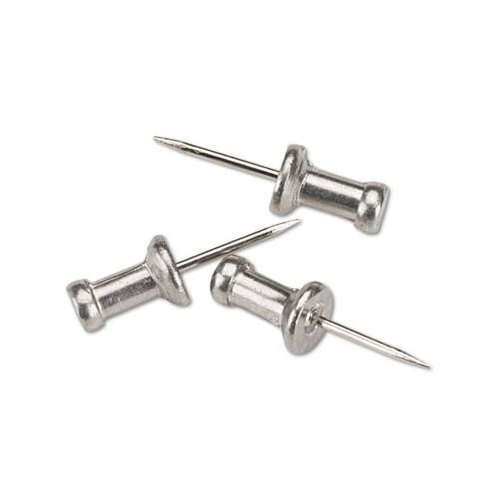 Aluminum Head Push Pins Aluminum, Silver, 1/2", 100/Box - Walmart.com
