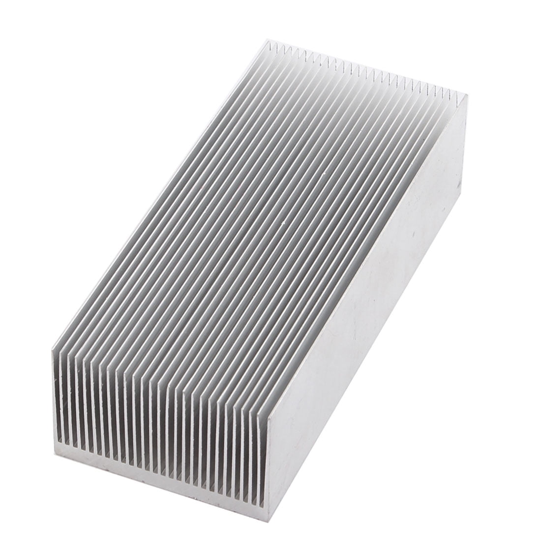 Aluminum Heat Radiator Heatsink Cooling Fin 150x69x37mm Silver Tone ...
