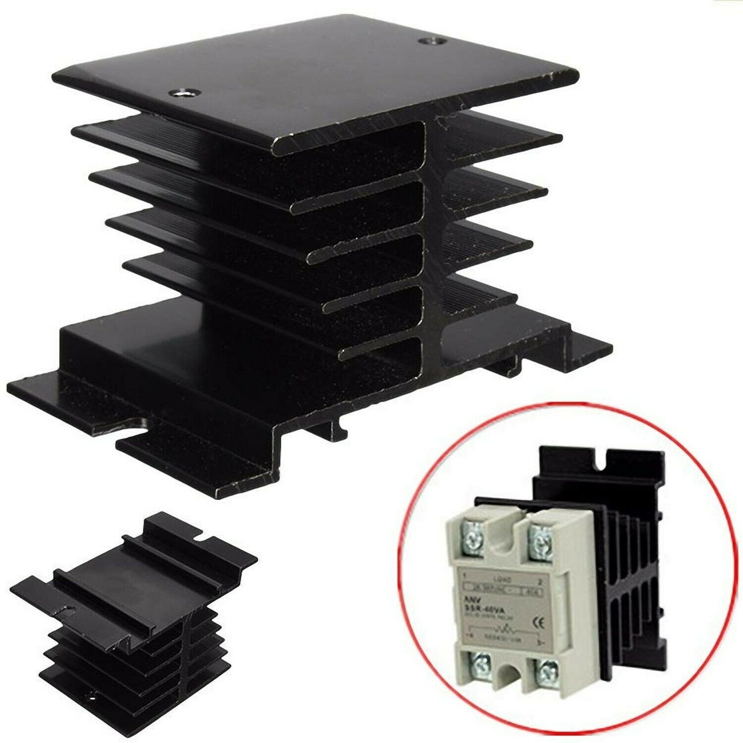Aluminum Heat Sink for Single Phase SSR Solid State Relay 10A-40A ...