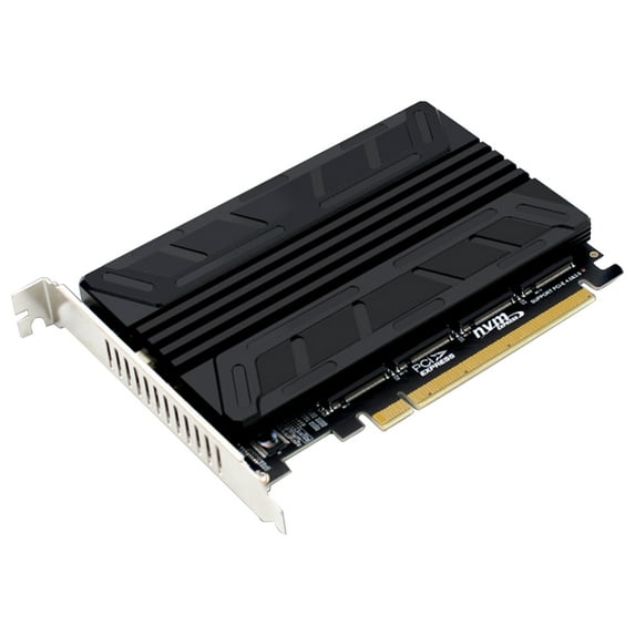 Aluminum Heatsink NVME M-KEY PCI-E X16 Array Expansion Card 4 NVME SSD ...