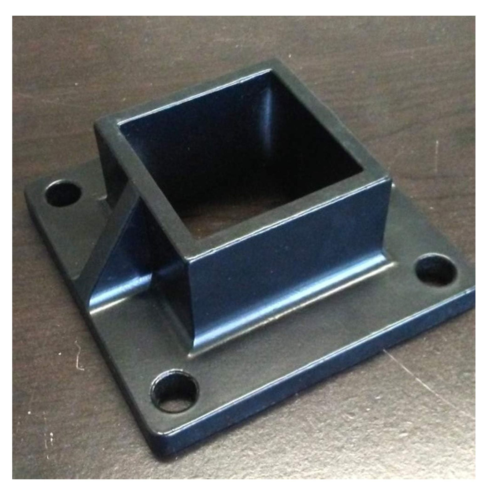 Aluminum Heavy Duty Floor Post Flange fits 2" Sq Post for Fence or Deck ...