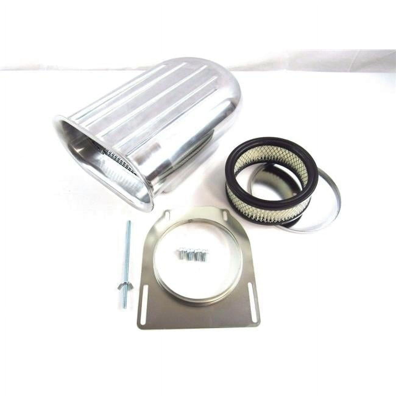 Aluminum Hilborn Style 5 Finned Hood Air Scoop Kit with Single 4 BBL ...