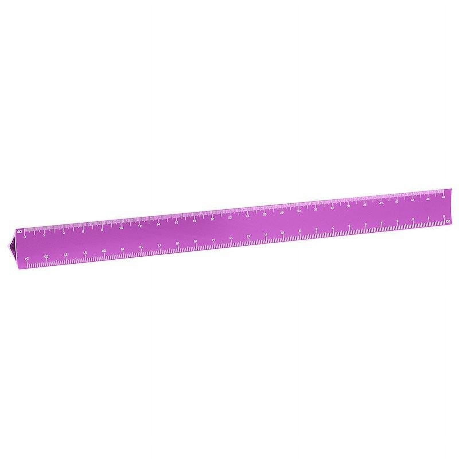 Aluminum Hollow Triangular Engineer Scale Purple 12in - Walmart.com
