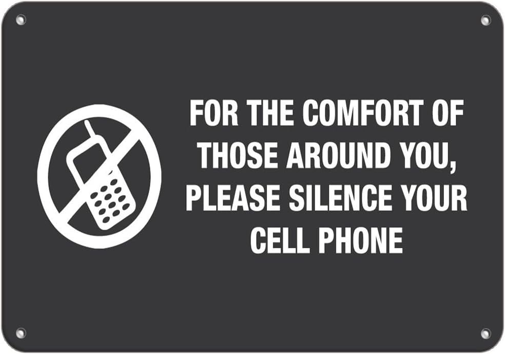 Aluminum Horizontal Metal Sign Multiple Sizes For Comfort of Around ...