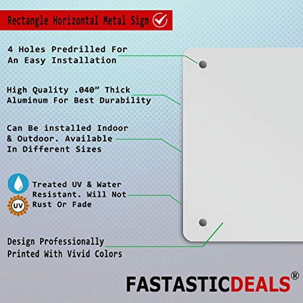 Aluminum Horizontal Metal Sign Multiple Sizes Vending Machine Right ...